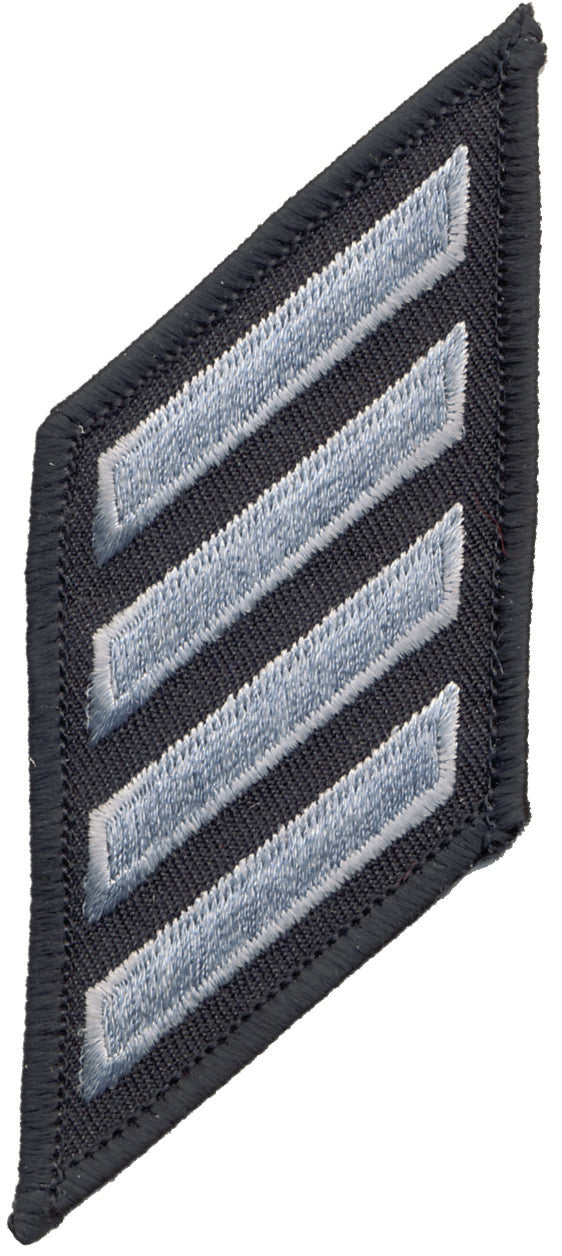 Rank Hashmarks (Silver on Black) – Security Uniform
