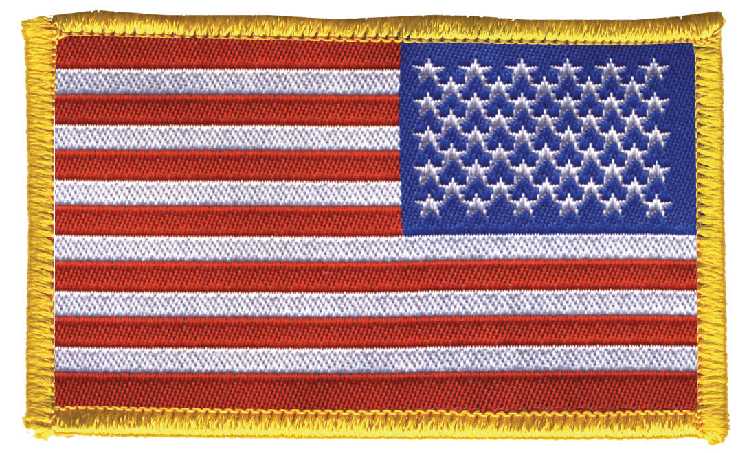 Woven US Reverse Flag Emblems – Security Uniform