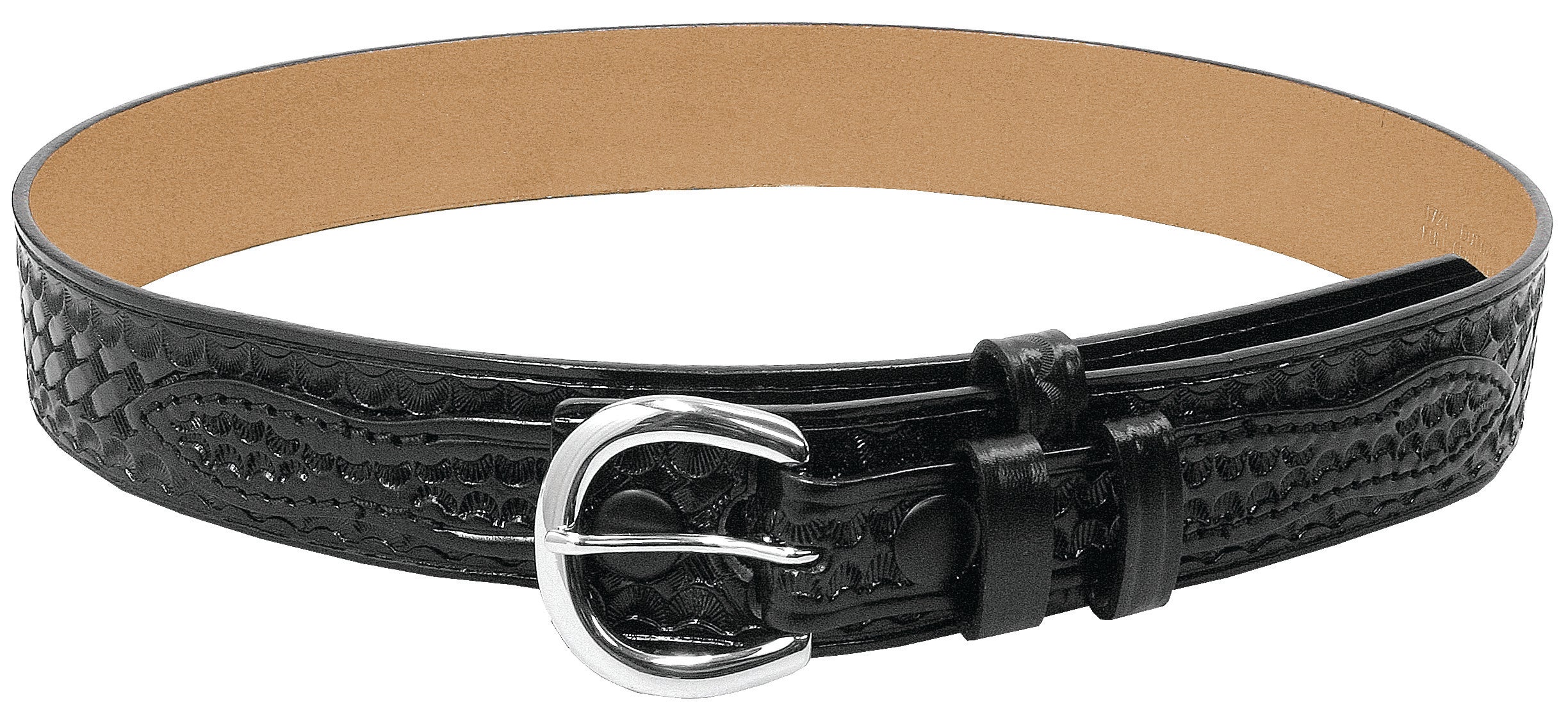 2.25" Basket Weave Leather River Belt – Security Uniform