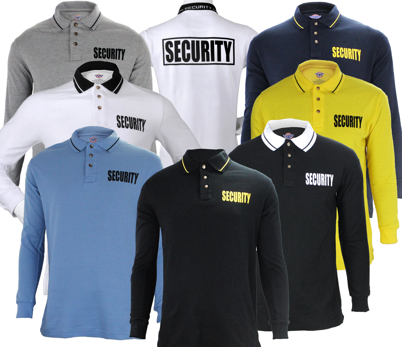 First Class Security Long Sleeve Polo – Security Uniform
