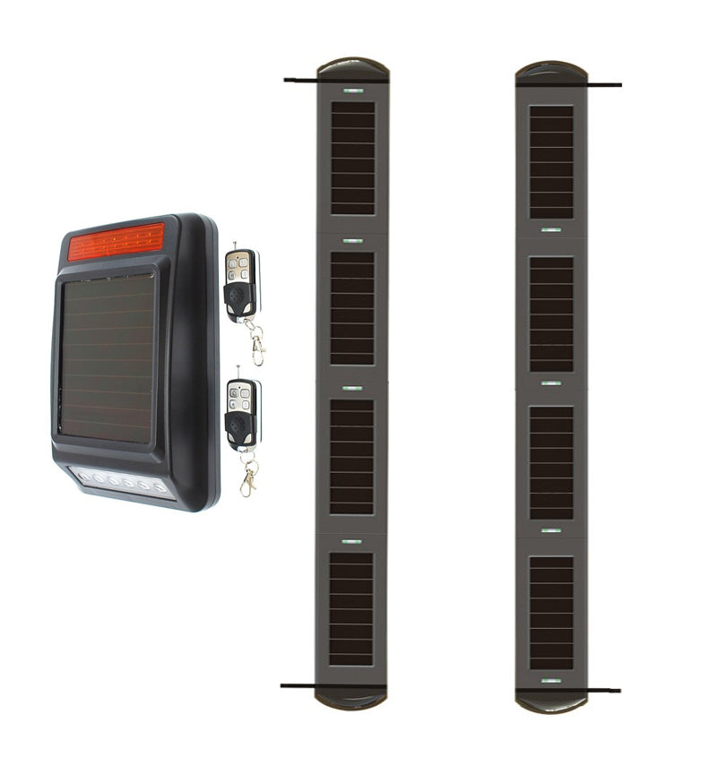 Solar Powered Wireless Infrared 8-Beam Motion Detectors & SOLAR POWERE ...