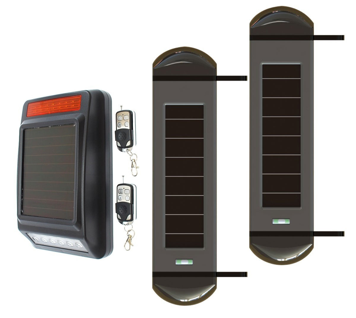 Solar Powered Wireless Infrared 3-Beam Motion Detectors & Solar Powere ...