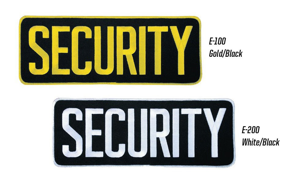 Security Black Emblem (10 7-8" x 4") – Security Uniform