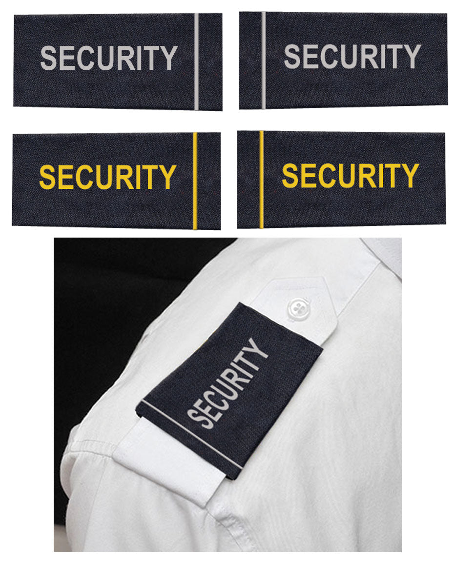 Slip-On Security Epaulets for Shirts & Jackets (Pair) – Security Uniform