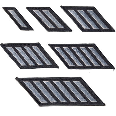 Rank Hashmarks (Silver on Black) – Security Uniform
