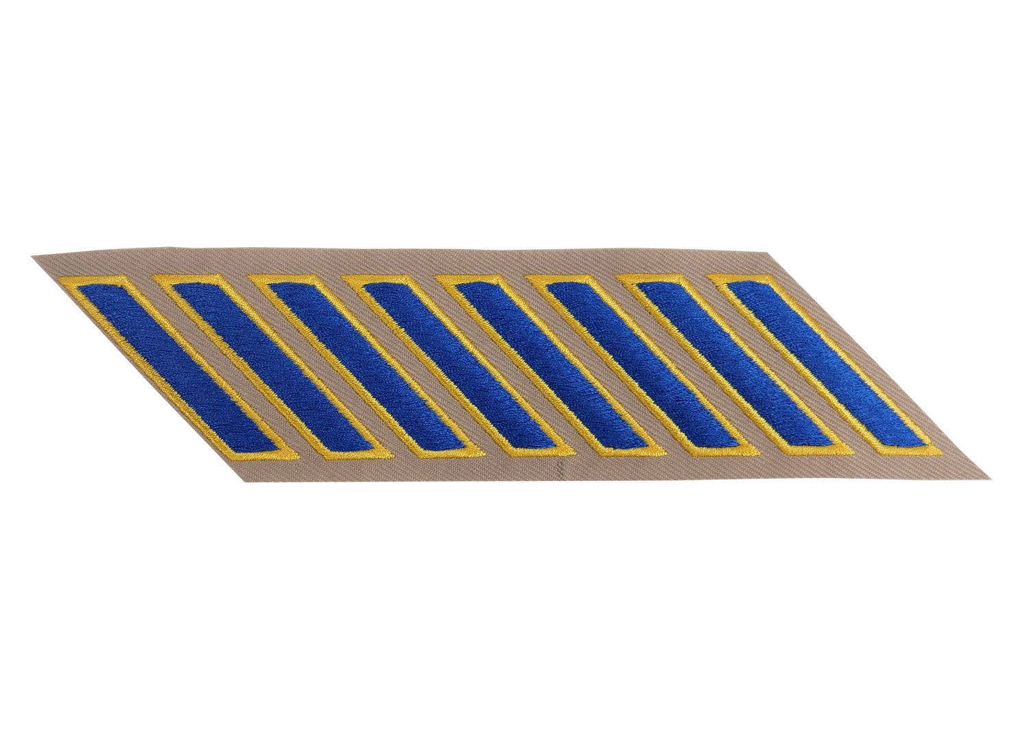CHP Service Stripe Hashmarks (Blue-Gold on Tan) – Security Uniform