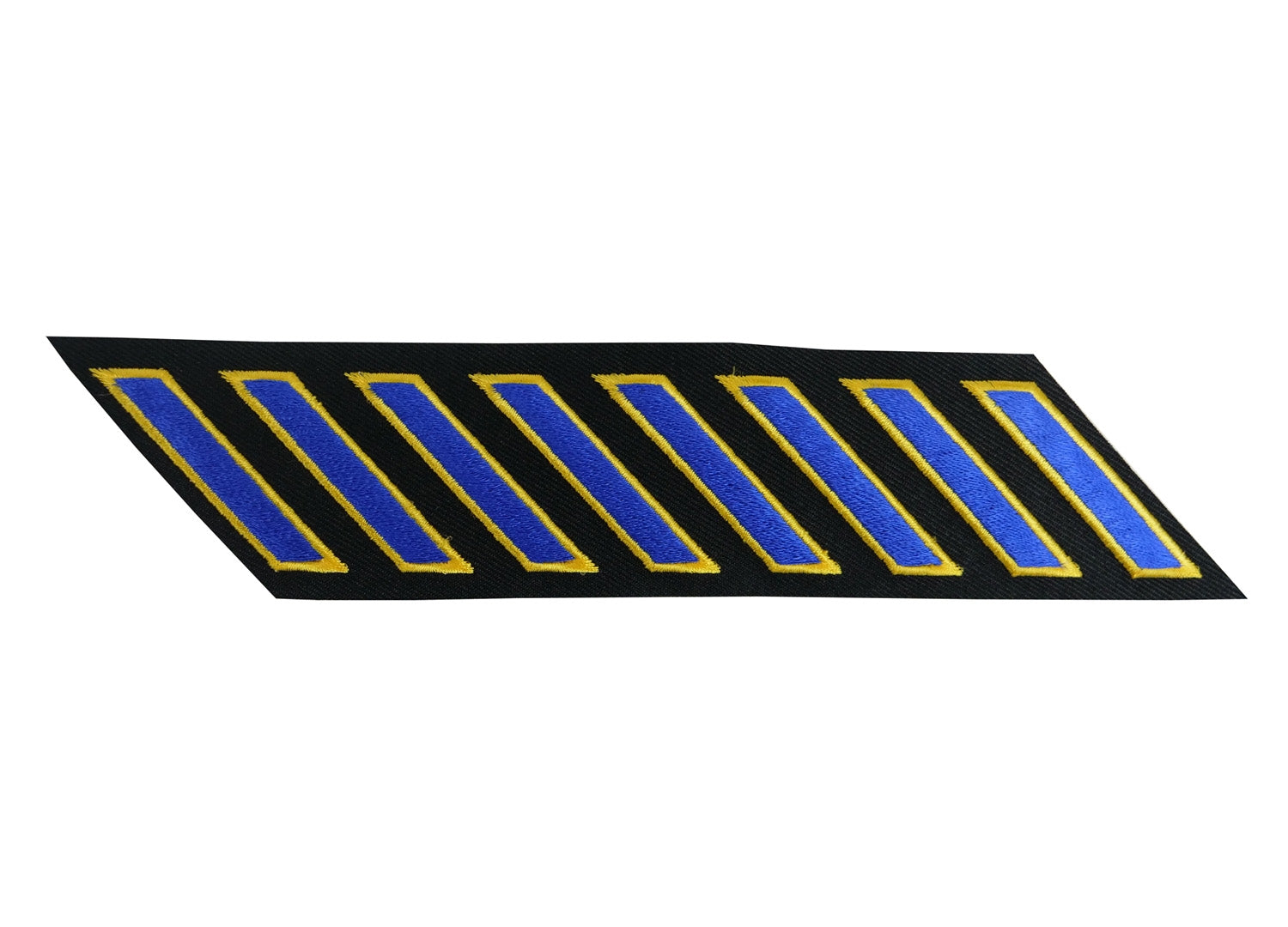Security Service Stripe Hashmarks (Blue-Gold on Black) – Security Uniform