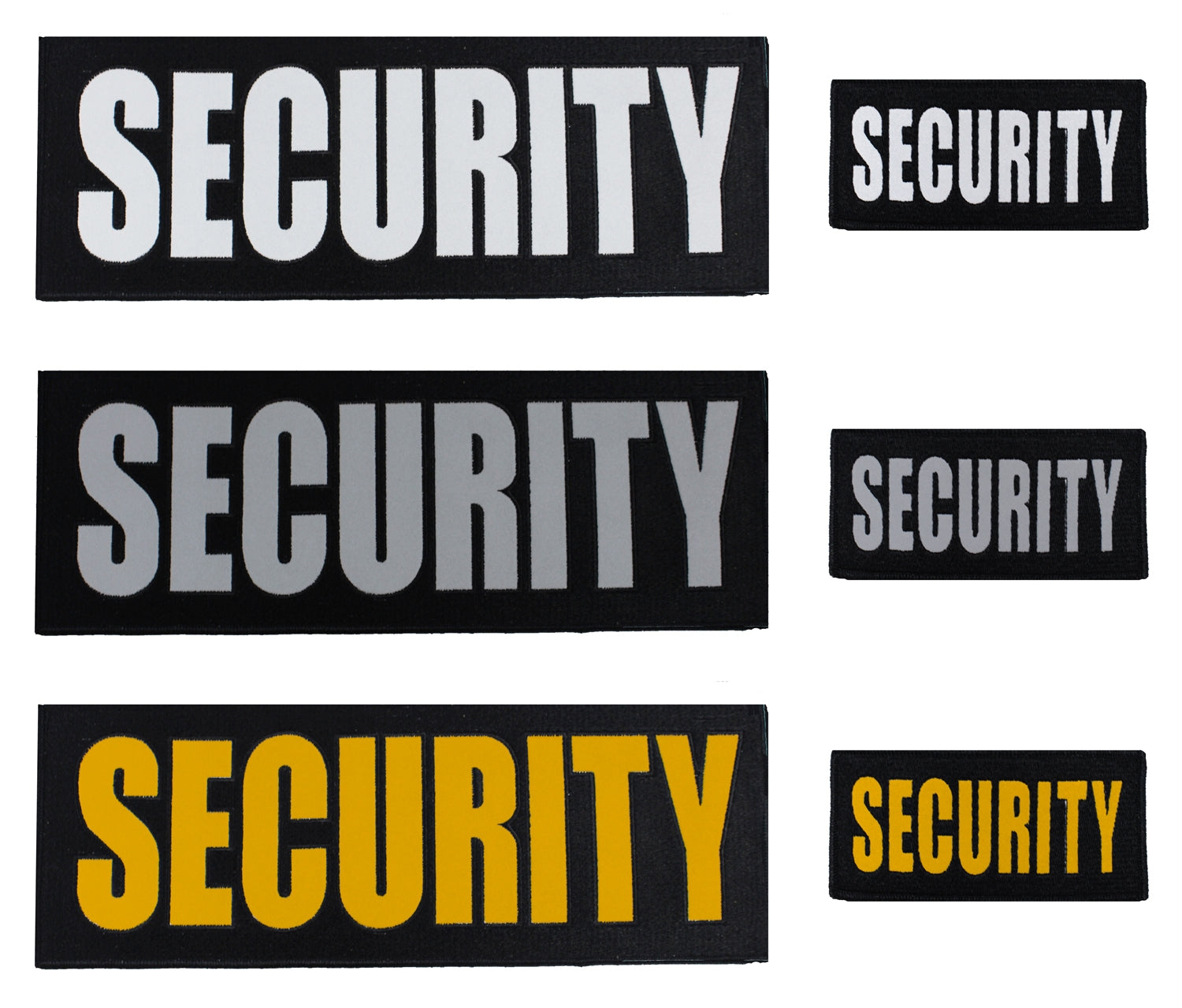 Reflective Security Emblems (Chest or Back) – Security Uniform