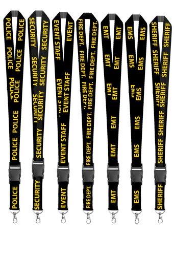 Gold ID Badge Lanyards – Security Uniform