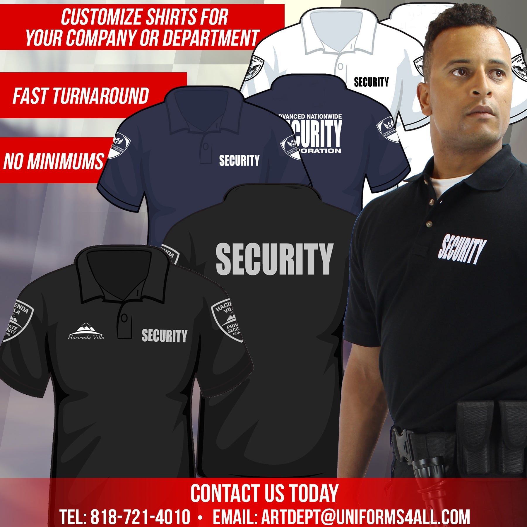 First Class Utility Security Polo Shirt – Security Uniform
