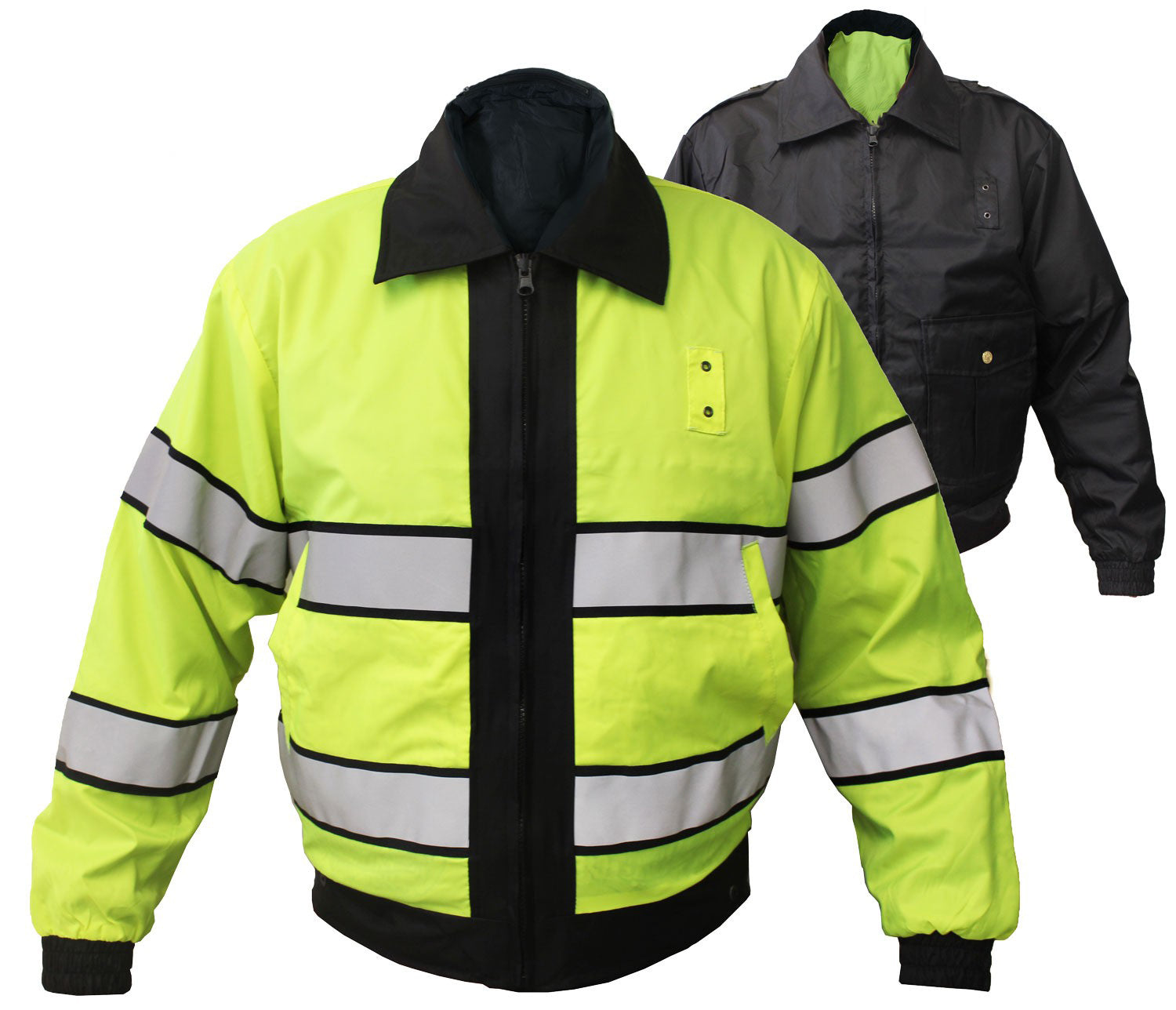 First Class High Visibility Water Resistant Reversible Jacket ...