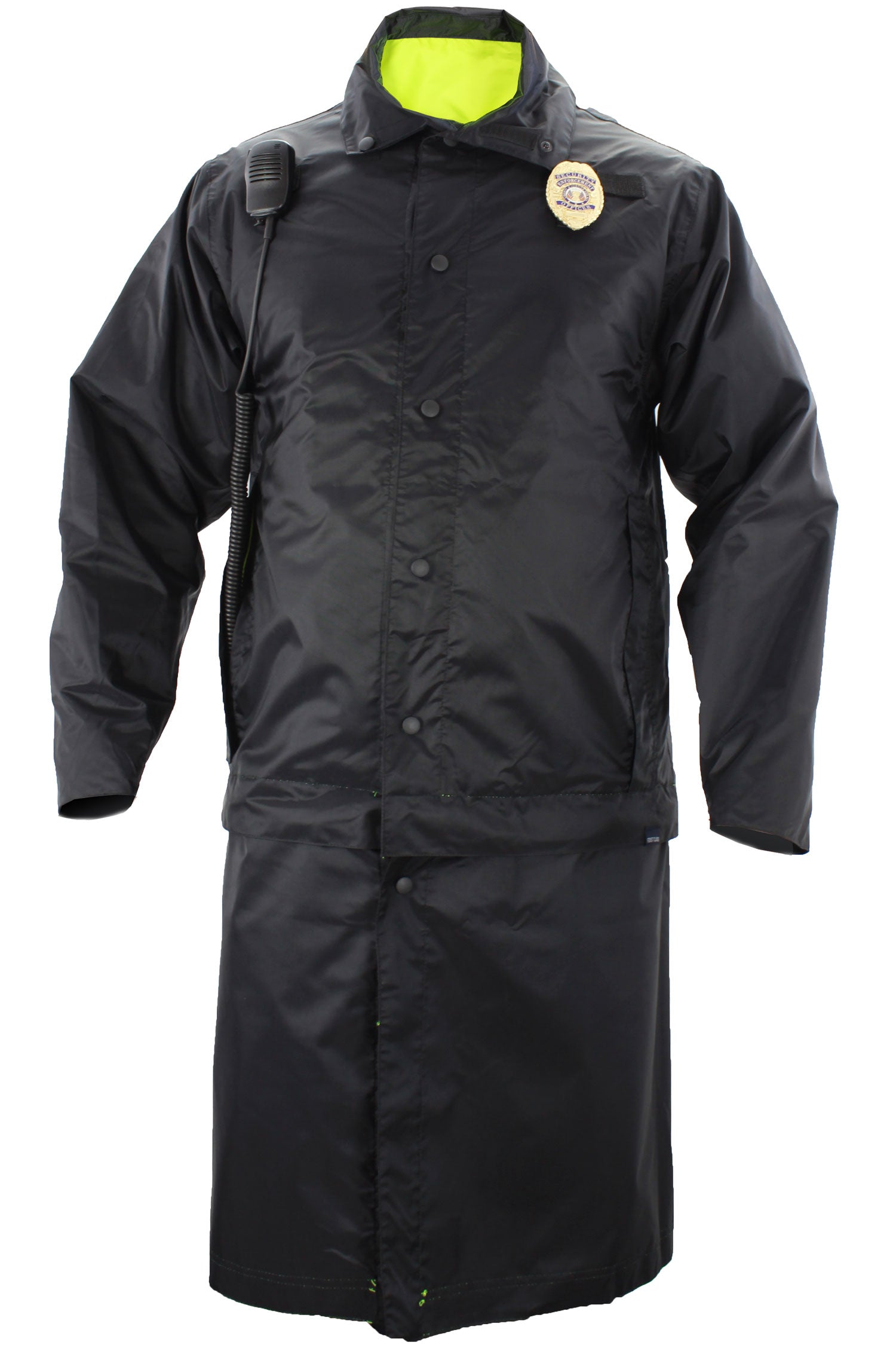 Class 3 Type P Reversible High Visibility Long Raincoat – Security Uniform