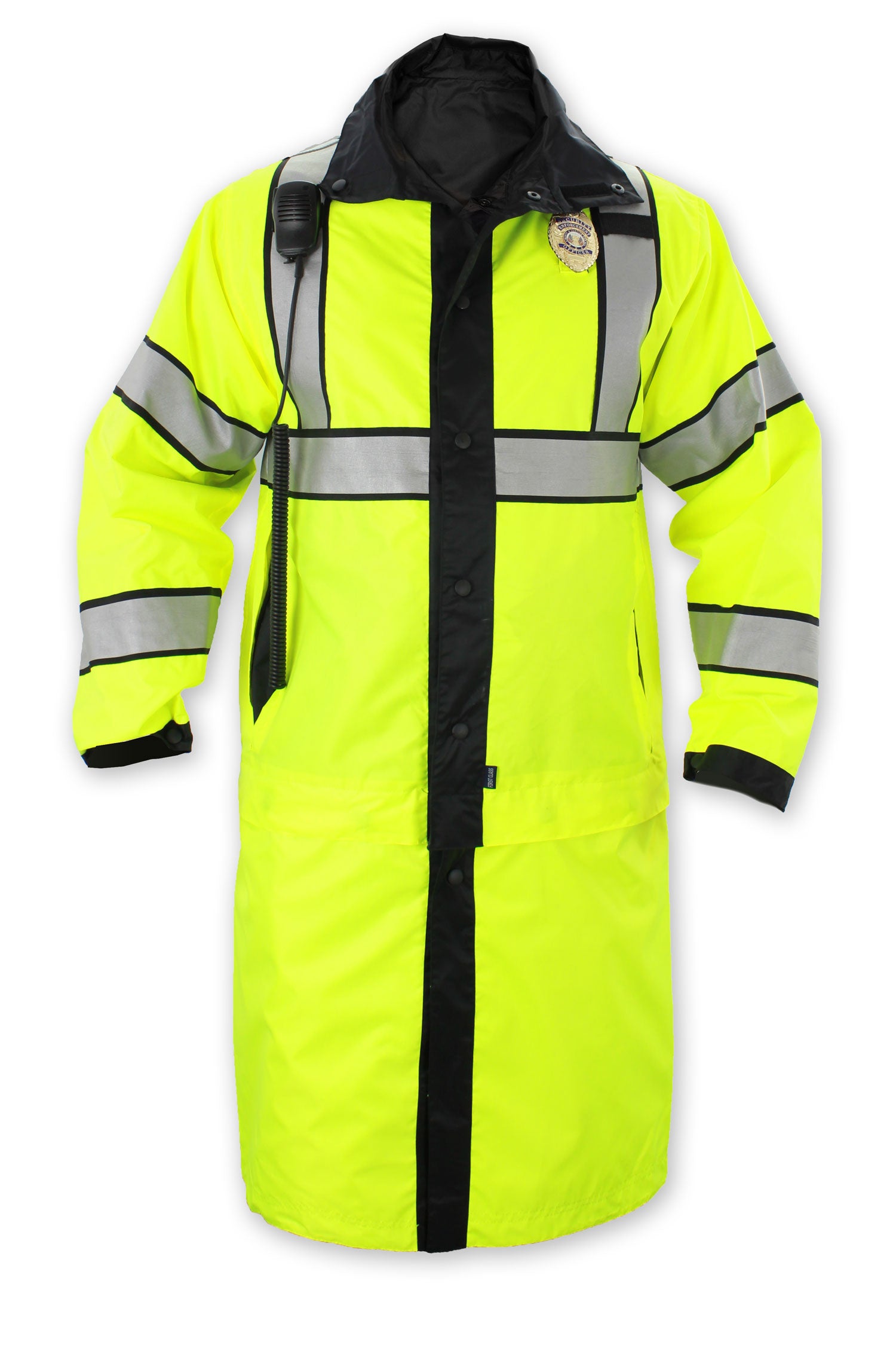 Class 3 Type P Reversible High Visibility Long Raincoat – Security Uniform