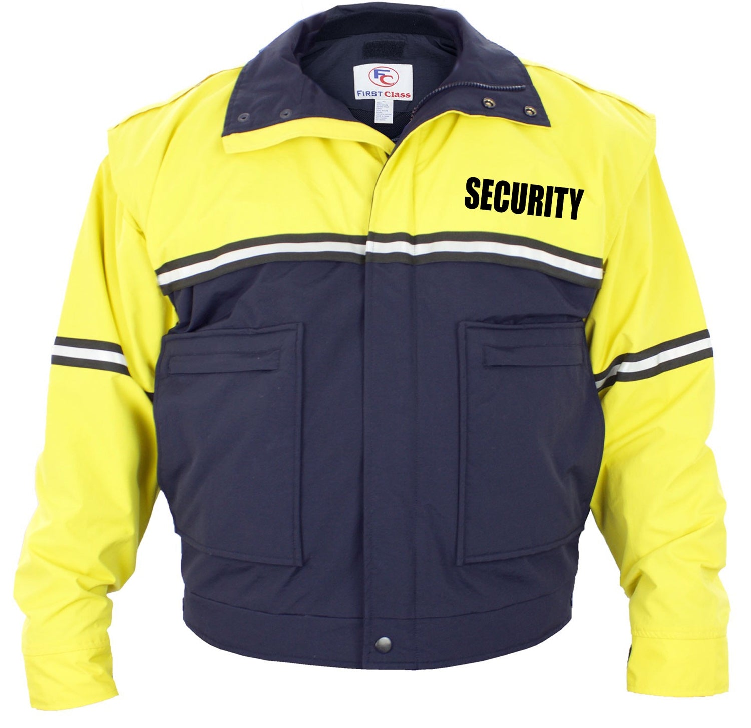 Water Proof Zip-Off Sleeve Bike Patrol Jacket with Removable Liner (Se ...