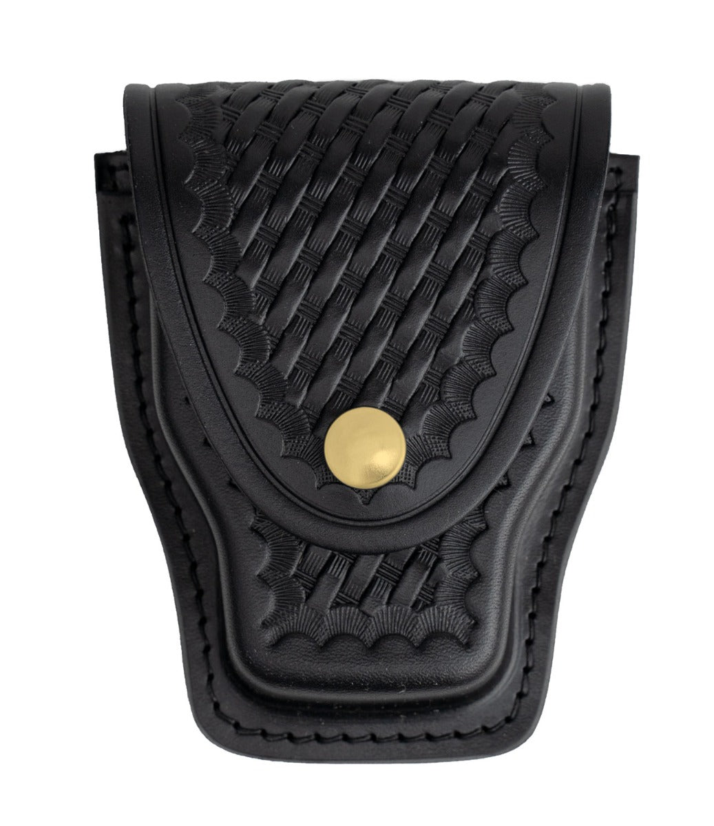 Ryno Gear Leather Basket Weave Handcuff Holder with Brass Snap ...