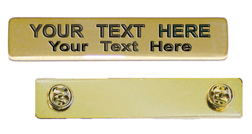 Engraved Brass Name Plates – Security Uniform