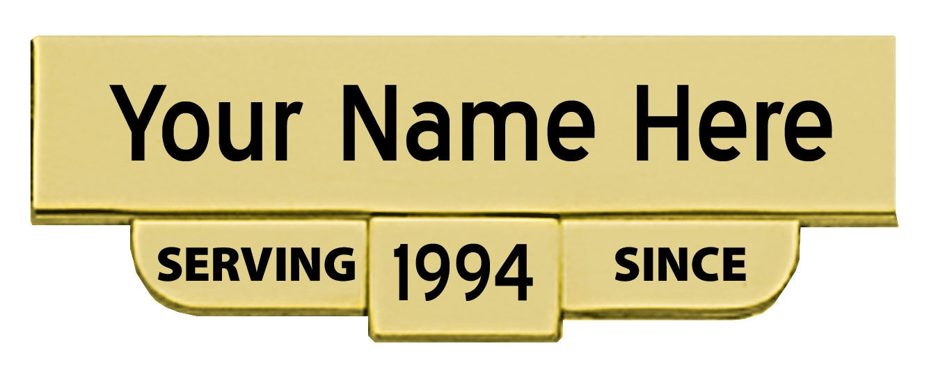 Engraved "Serving Since" Name Plates – Security Uniform