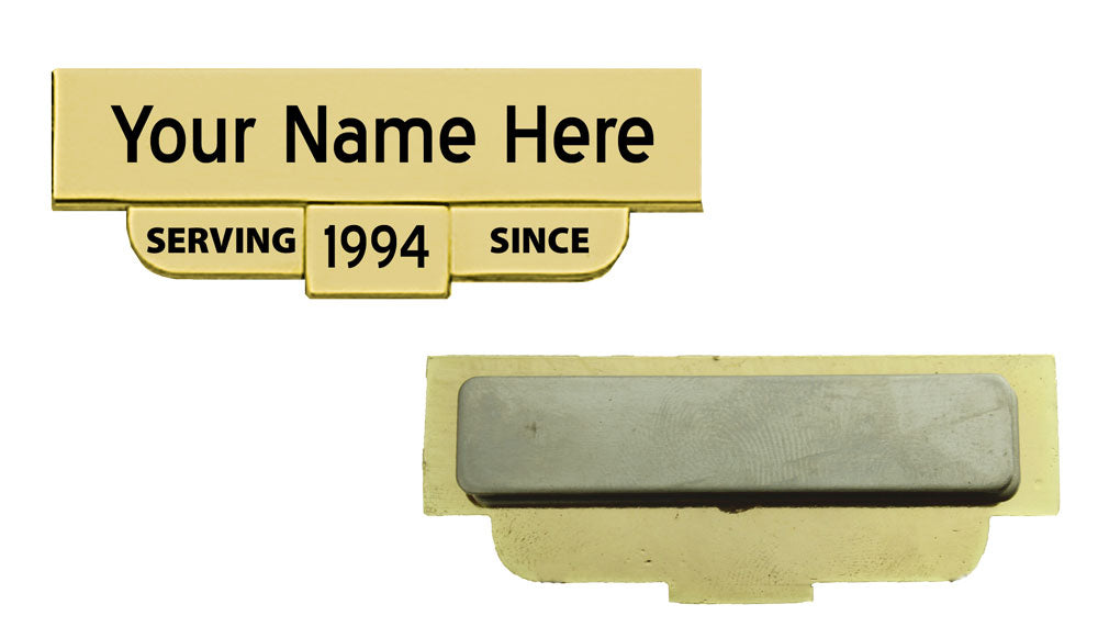 Engraved "Serving Since" Name Plates – Security Uniform