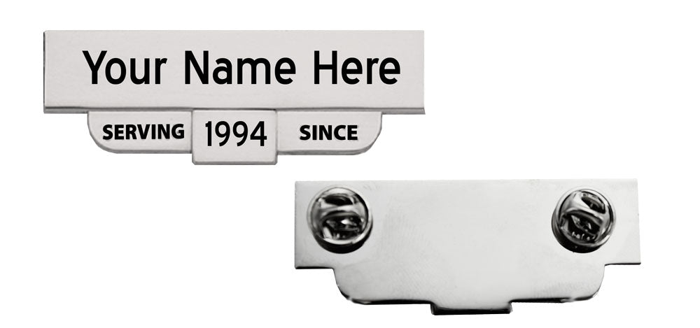 Engraved "Serving Since" Name Plates – Security Uniform