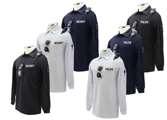 Tactical Performance Long Sleeves Polo Shirt With ID – Security Uniform