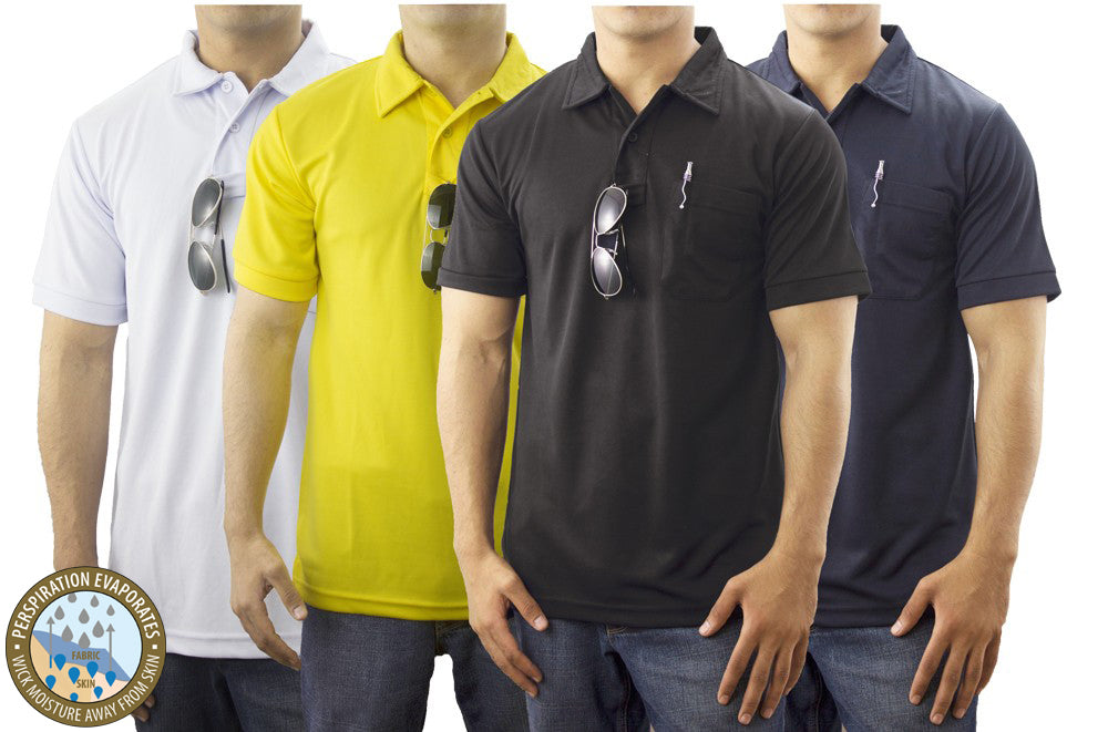 First Class Pro-Dry Polo Shirt with One Pocket – Security Uniform