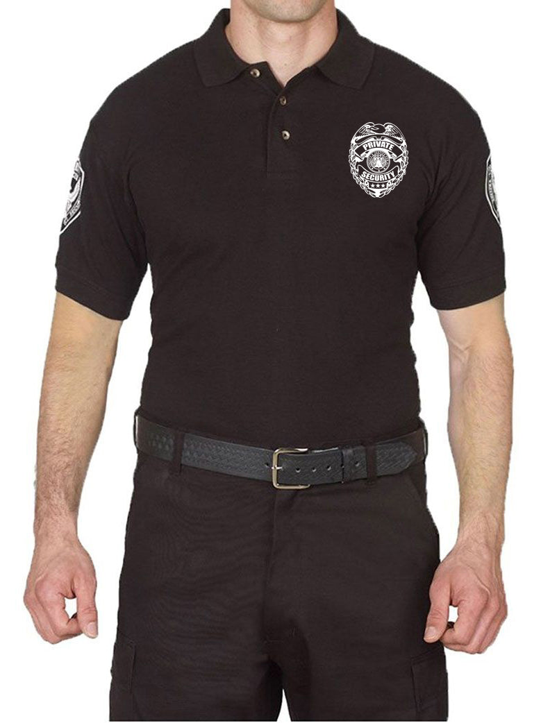 First Class Private Security Badge Polo Shirt – Security Uniform