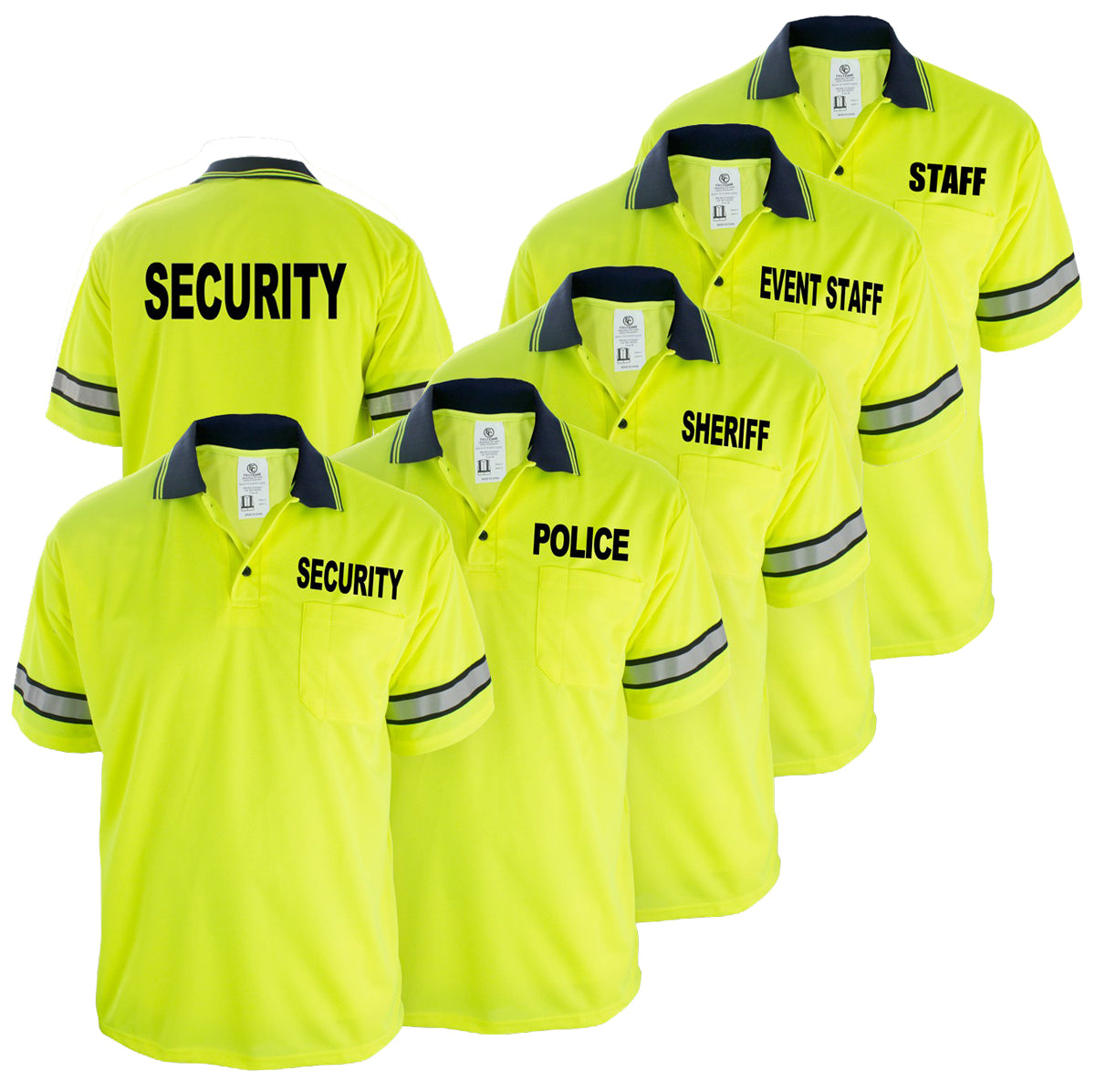 First Class High Visibility Polo Shirt with ID – Security Uniform