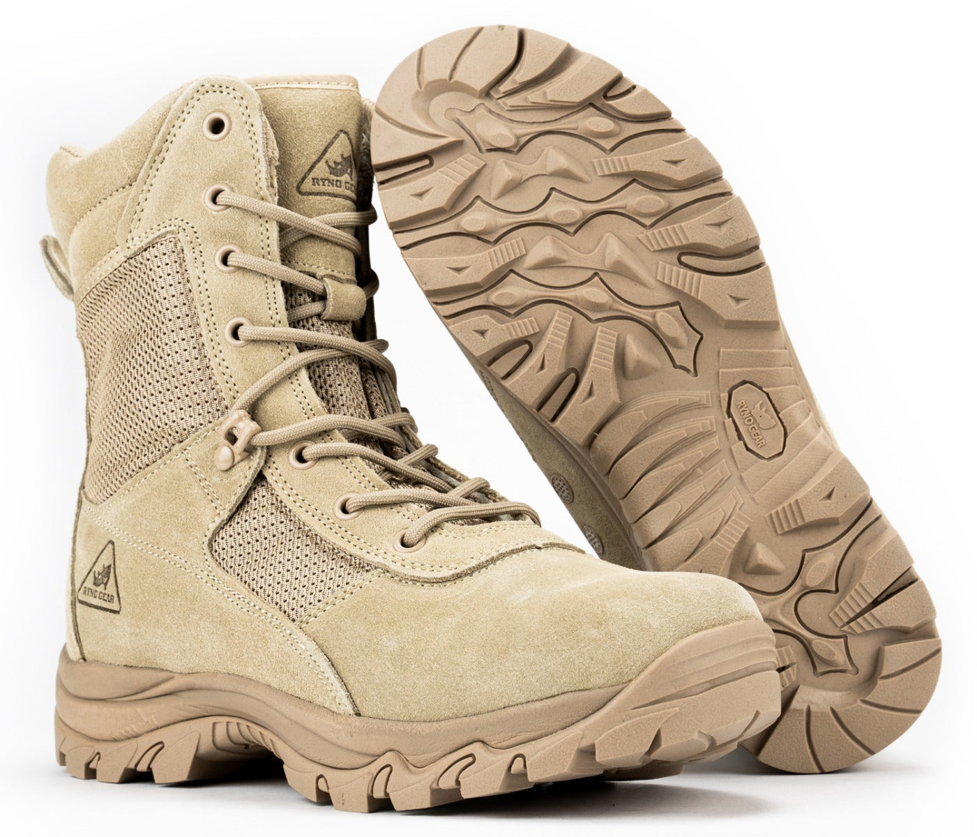 8" CoolMax Ryno Gear Tactical Combat Boots (Beige) – Security Uniform