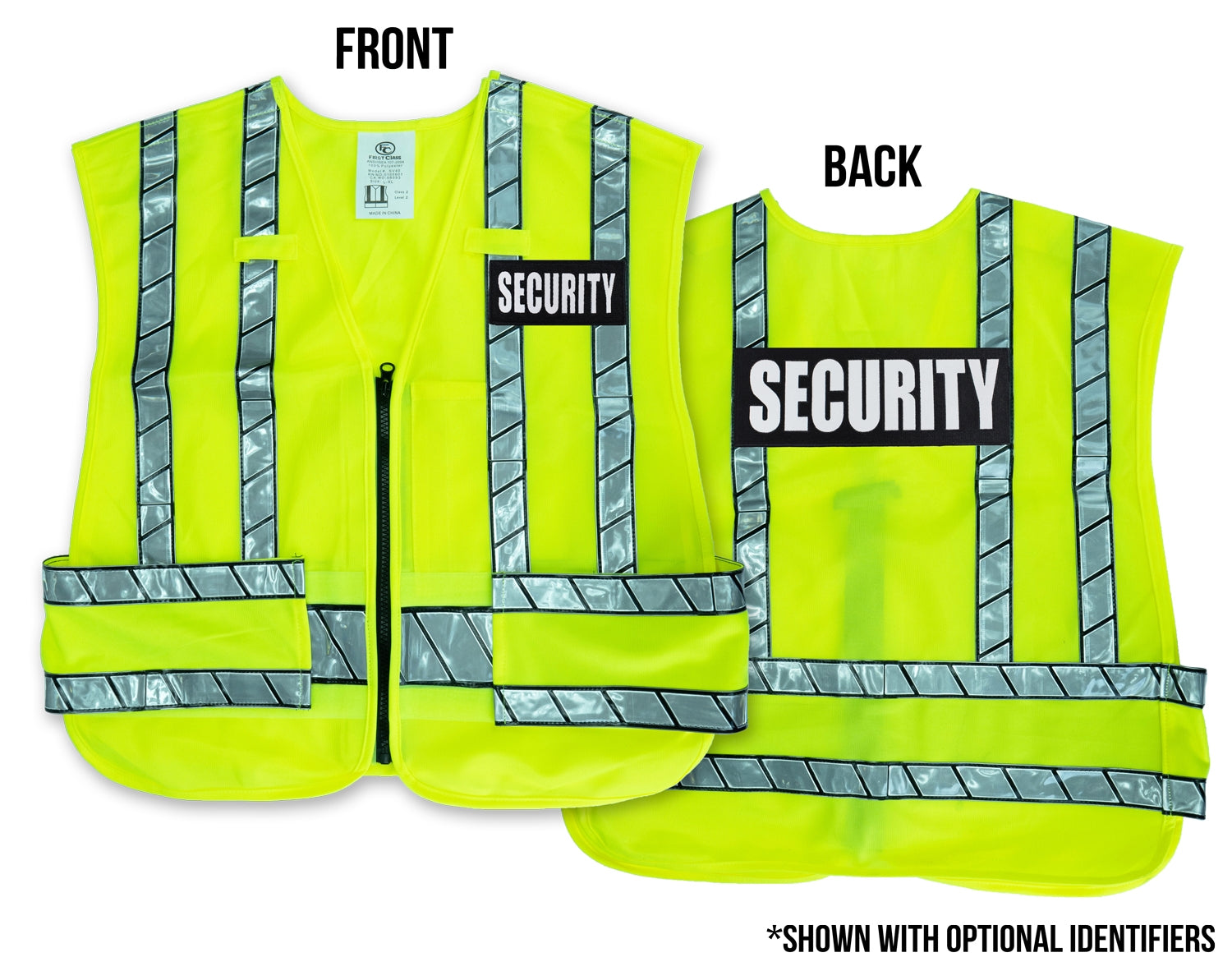 Reflective Safety Vest with Optional Reflective Identifier – Security ...