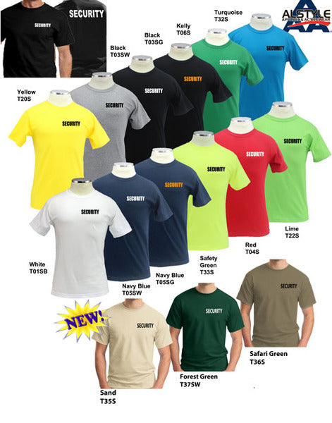 Security Short Sleeves T Shirts – Security Uniform