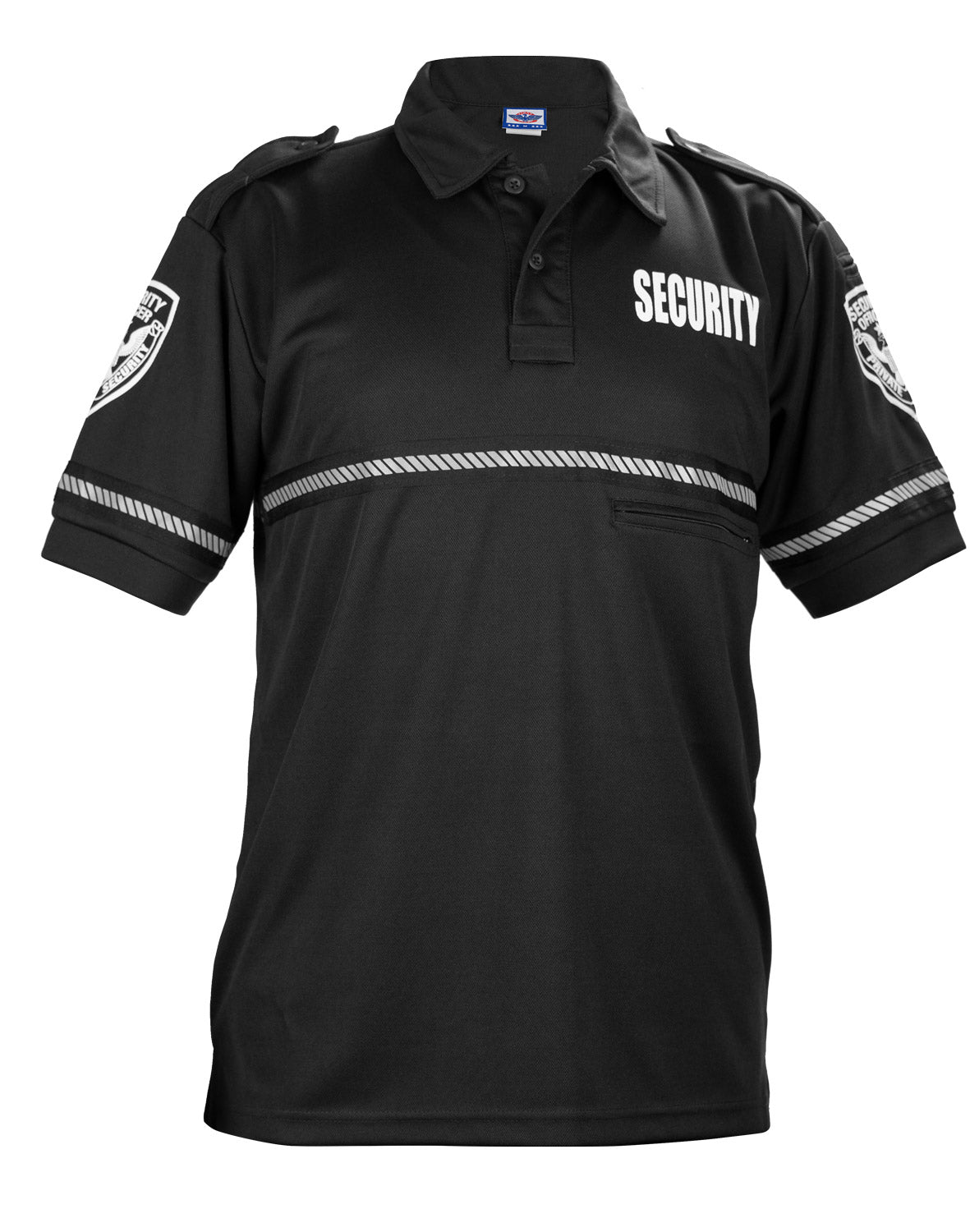 First Class Security and Patch Bike Patrol Polo Shirt with Zipper ...