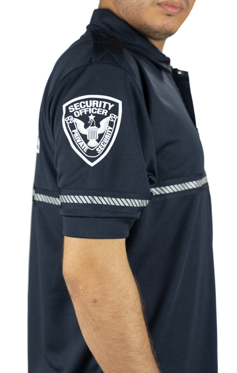 First Class Security and Patch Bike Patrol Polo Shirt with Zipper ...